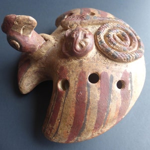 Peruvian Andean Ocarina - Collectible Wind Instrument Made of Clay - Etsy