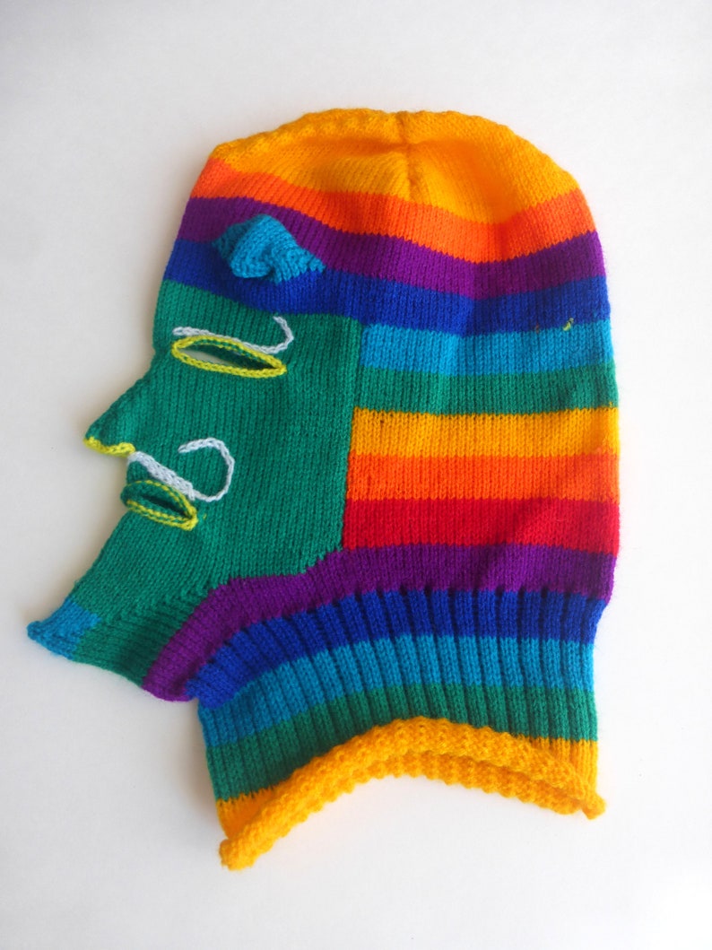 Peruvian Balaclava: Rainbow Striped Devil Ski Mask - Etsy