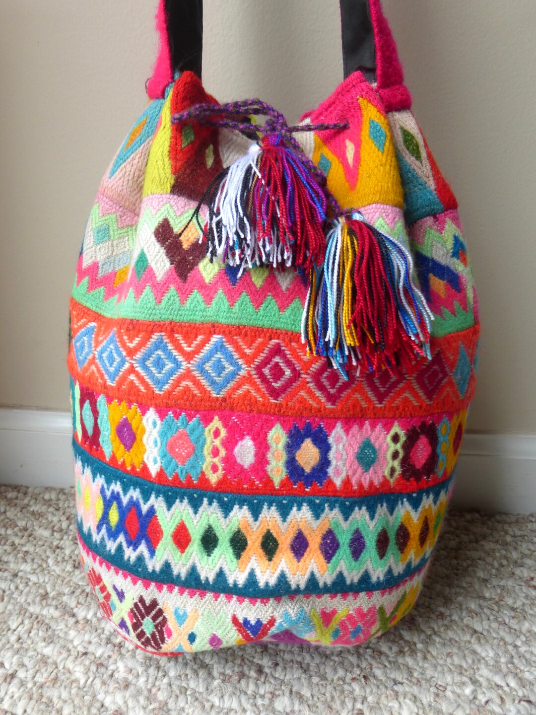 Handmade Shoulder Bag Peruvian Andean Shaman CHUSPA - Etsy