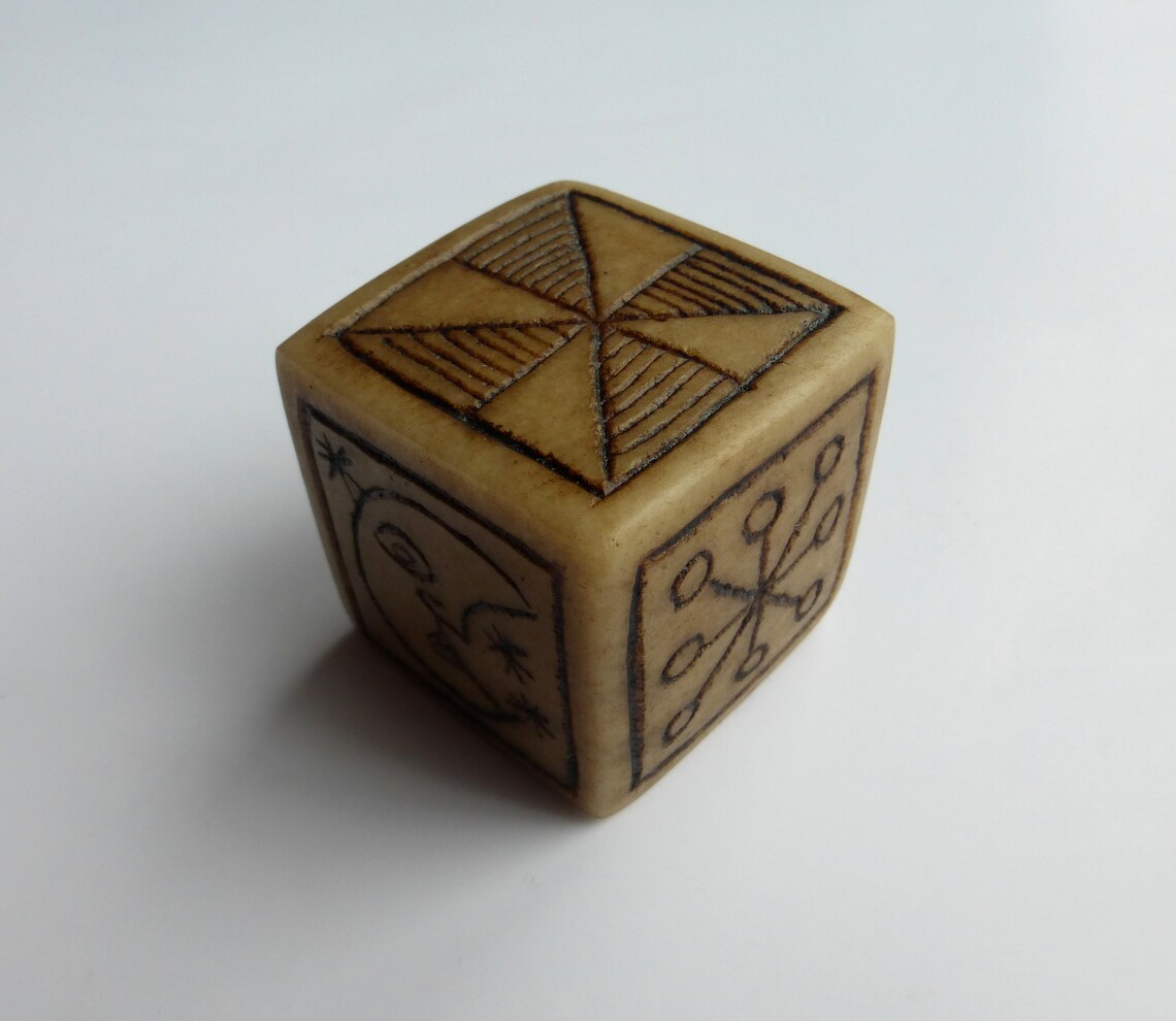 Andean Peruvian Dice "guion" Made of Caliza Stone - Old Inca Dice - Etsy