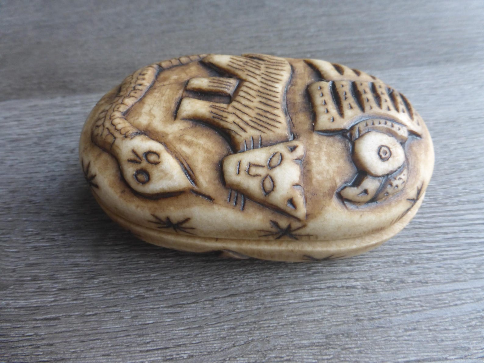 Andean Inca Gods, Inti and Mama Quilla - Carved in Andean Caliza Stone ...