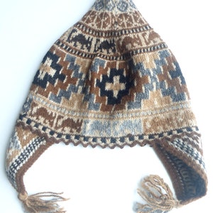 Peruvian Shaman Chullo Hat Andean Mountain Handmade Hat-with Incan ...