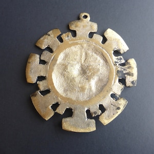 Peruvian Andean Inca Inca Sun Pendant Made of Bronze - Etsy