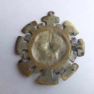 Peruvian Andean Inca Inca Sun Pendant Made of Bronze - Etsy