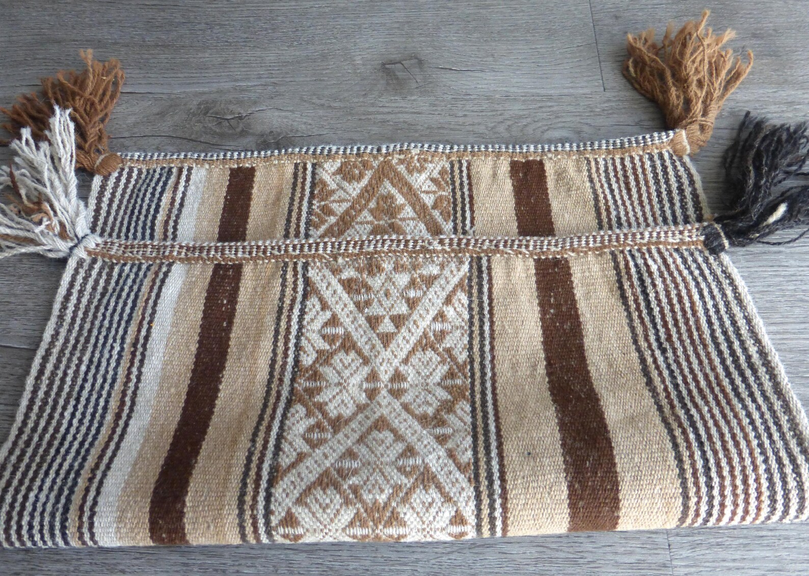 Handwoven Alpaca Aguayo Cloth: Andean Mesa Altar Textile - Organic Item ...