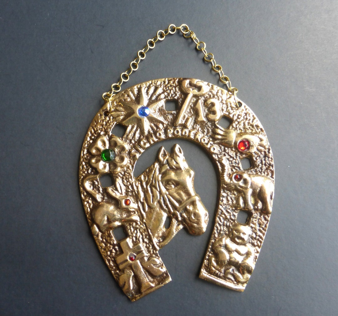 Peruvian Andean Amulet Horseshoe - Good Luck Charm Made of Bronze - Etsy