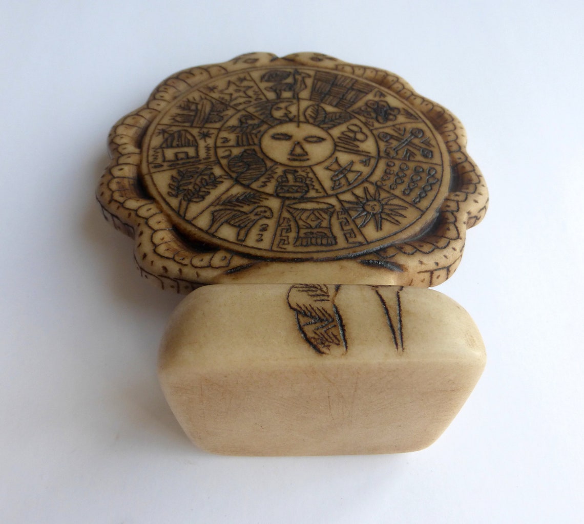 Peruvian Andean Hand Carved Inca's Calendar caliza Stone | Etsy