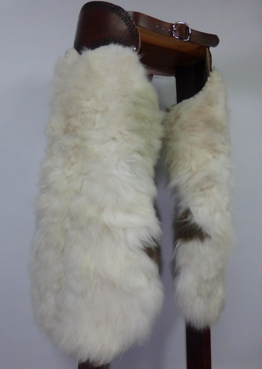Woolly Chaps Shaggy Hair on Hide Woollies Cowboy Batwing Style Hand ...
