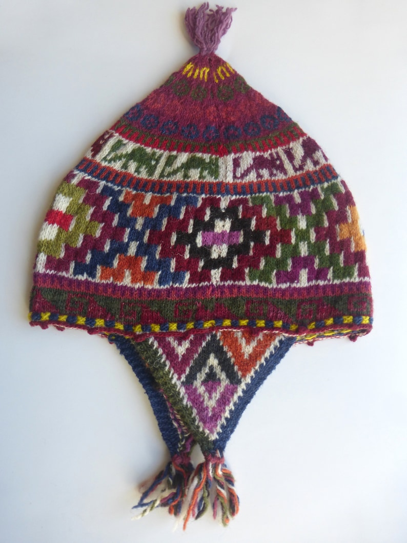 Peruvian Shaman Chullo Hat Andean Mountain Handmade Hat - Etsy