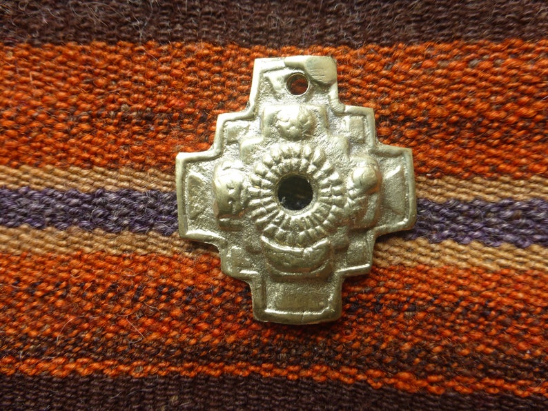 Peruvian Andean Inca Cross Chacana Pendant Made of Bronze - Etsy