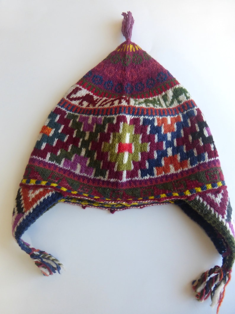 Peruvian Shaman Chullo Hat Andean Mountain Handmade Hat - Etsy