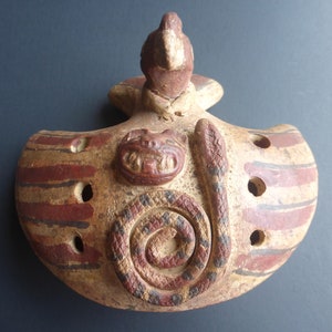 Peruvian Andean Ocarina - Collectible Wind Instrument Made of Clay - Etsy