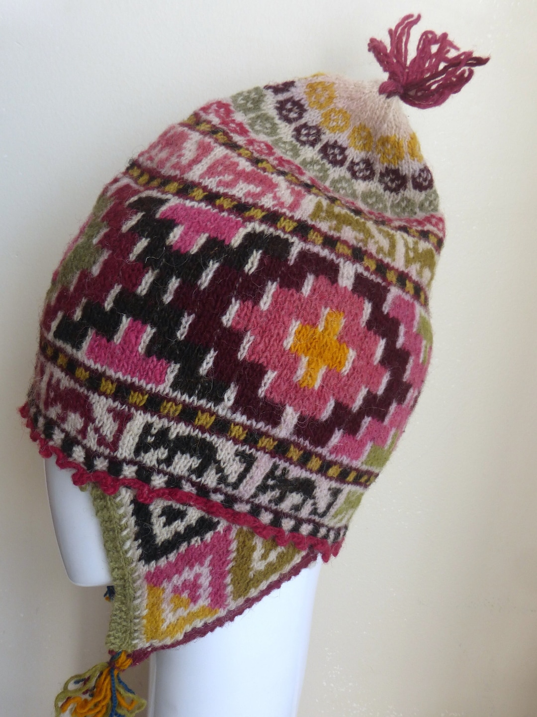 Peruvian Shaman Chullo Hat - Andean Mountain Handmade Hat - Etsy