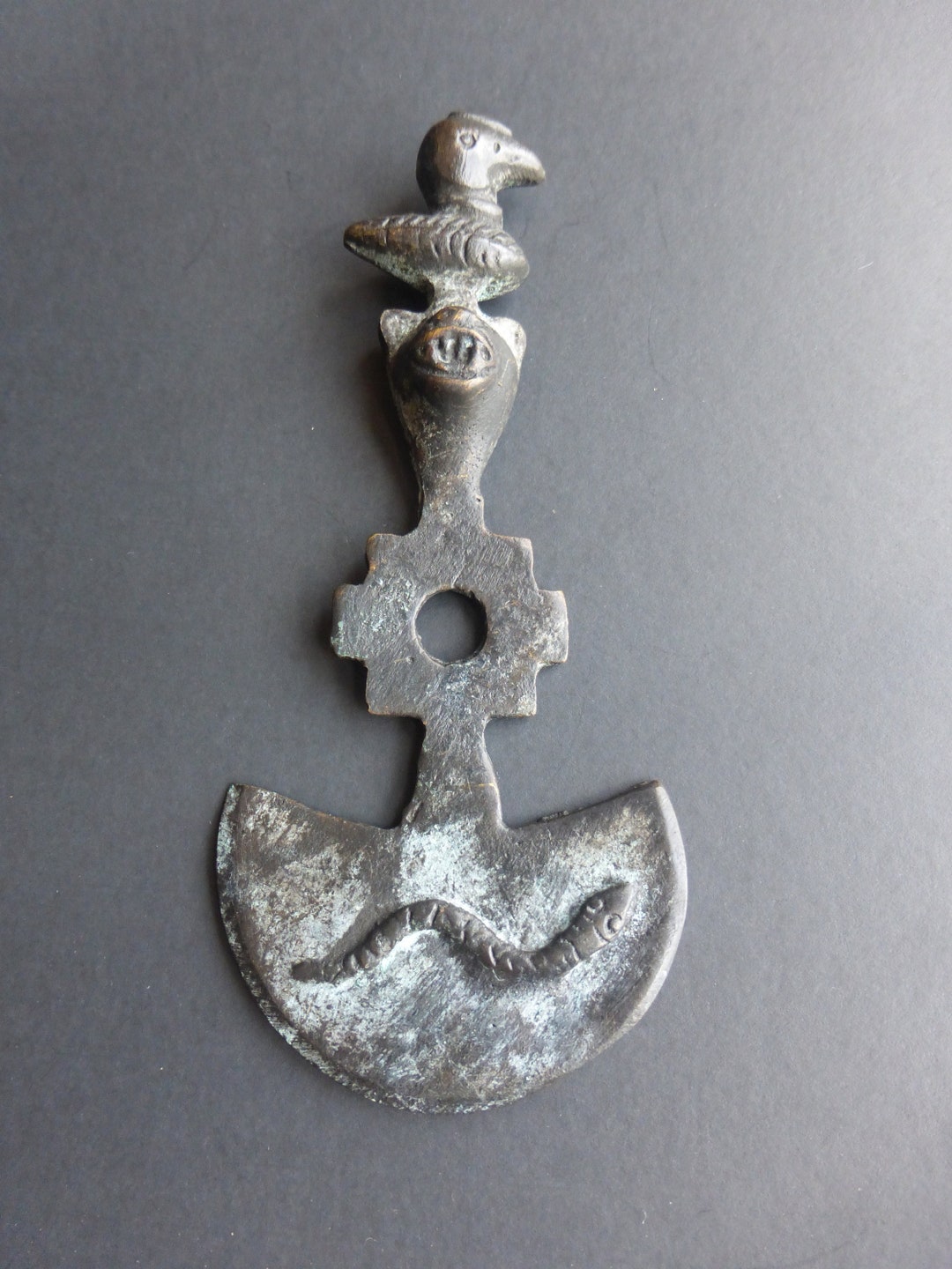 Vintage Peruvian Andean Representation of a Ceremonial Knife With ...