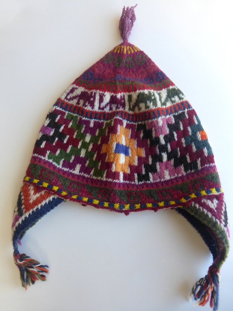 Peruvian Shaman Chullo Hat Andean Mountain Handmade Hat - Etsy