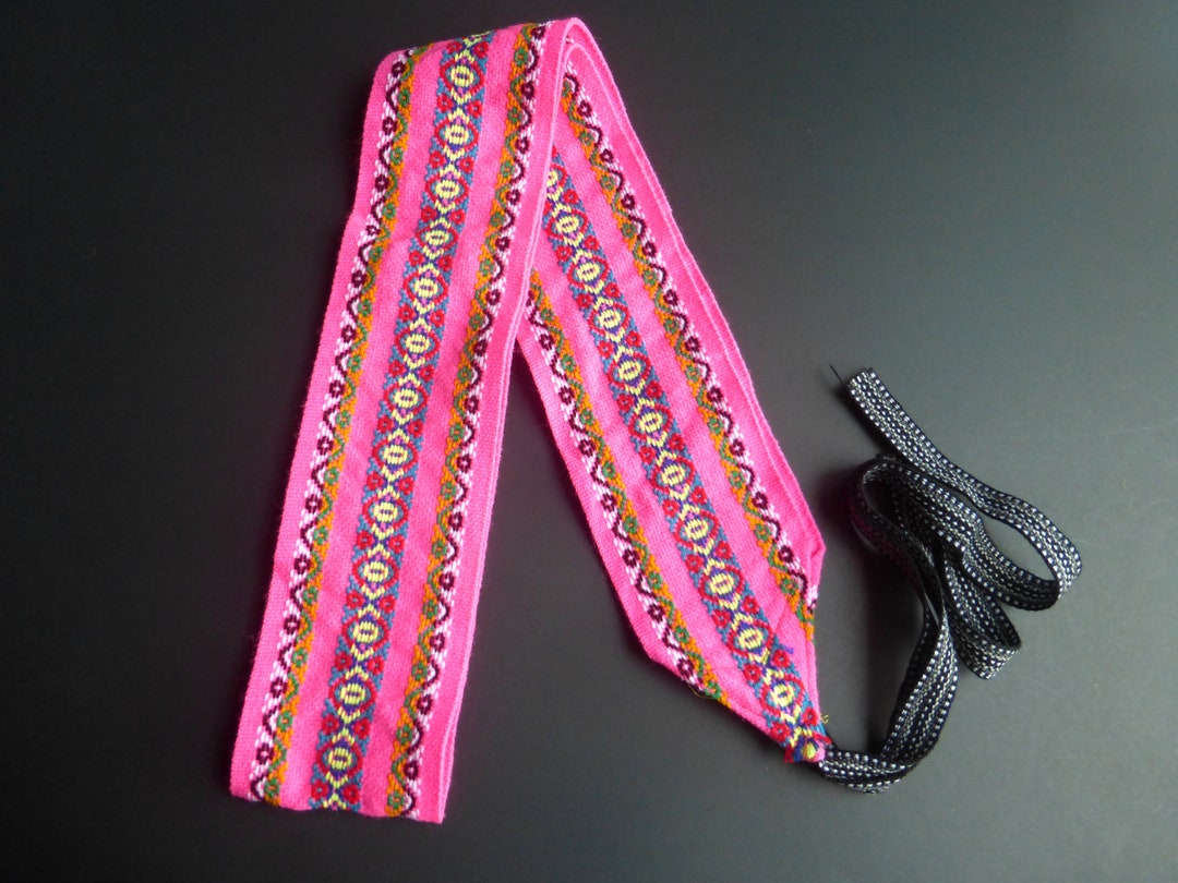 Andean Peruvian Hand-woven Chumpi Belt - Trim Waist Cinchi - 50 Inches ...