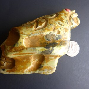 Peruvian Andean Serpentine Stone Carved Skull, Andean Puma - Hand ...