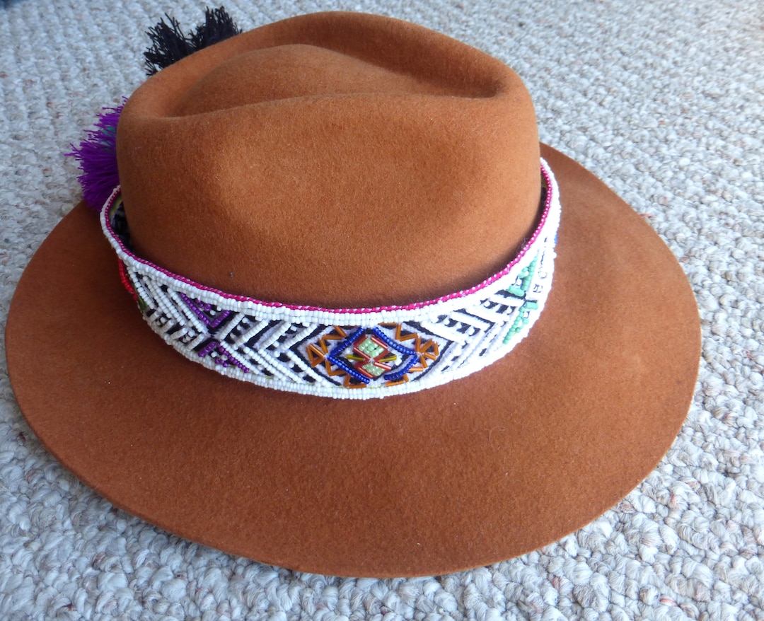 Andean Handmade Headband Hat Wrap-hat Belt Shaman Hand Beaded Headband ...