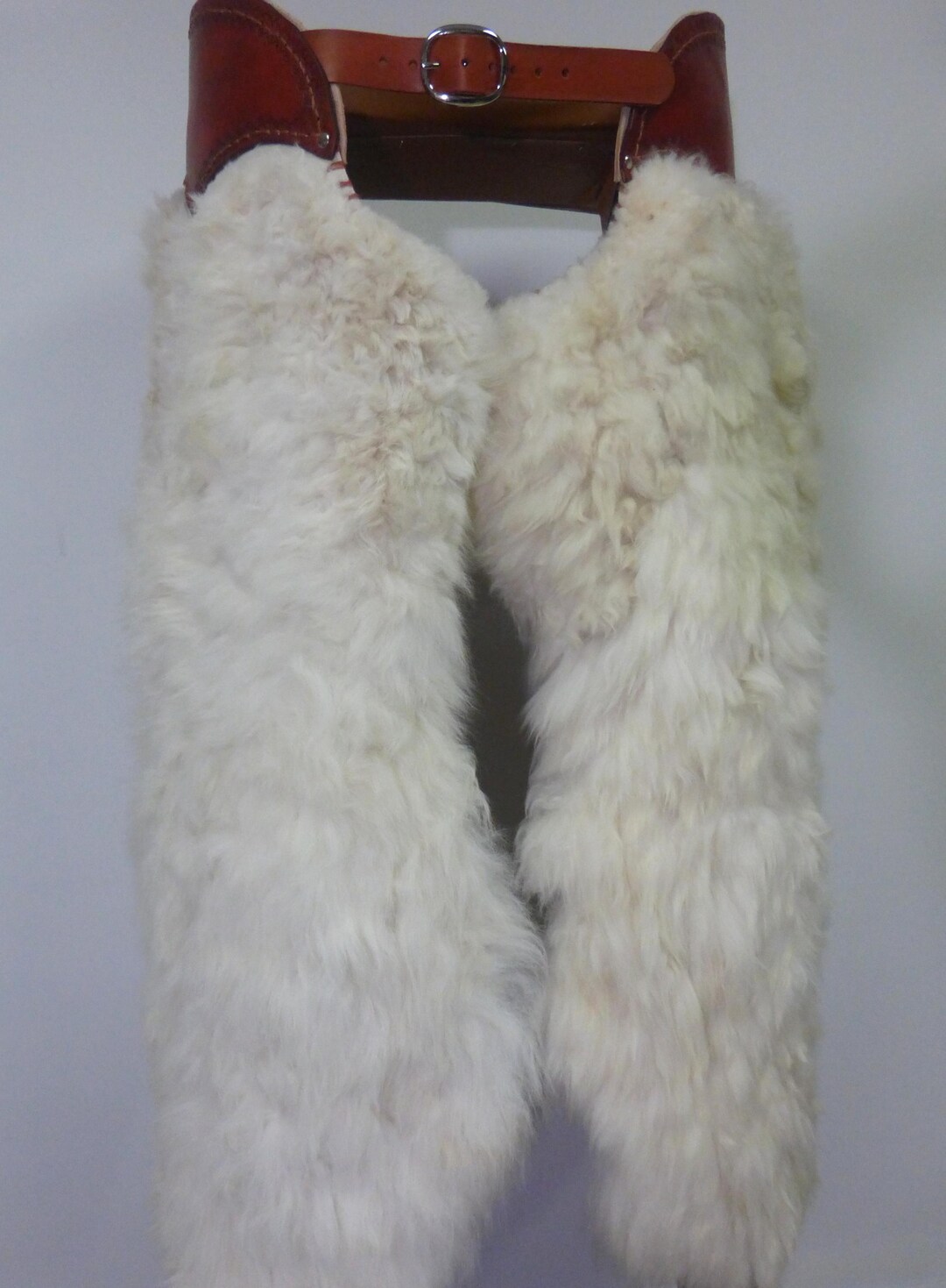 Handmade Woolly Chaps: Peruvian Shaggy Hair-on-hide Cowboy Batwings ...