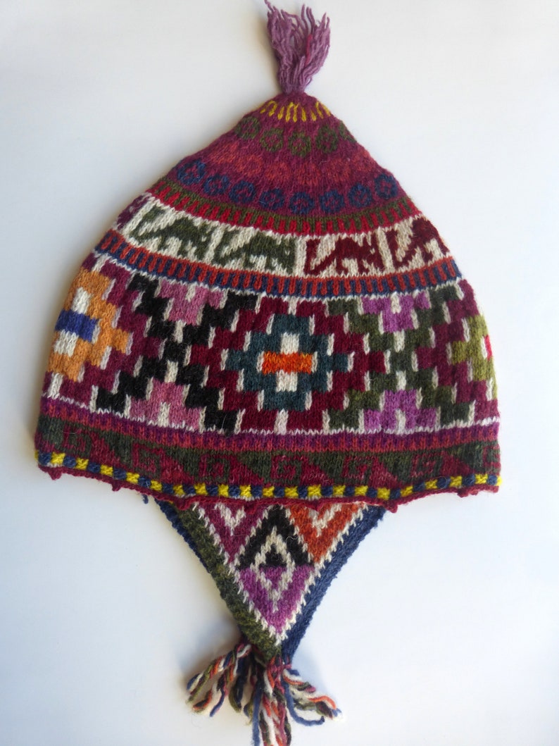 Peruvian Shaman Chullo Hat Andean Mountain Handmade Hat - Etsy