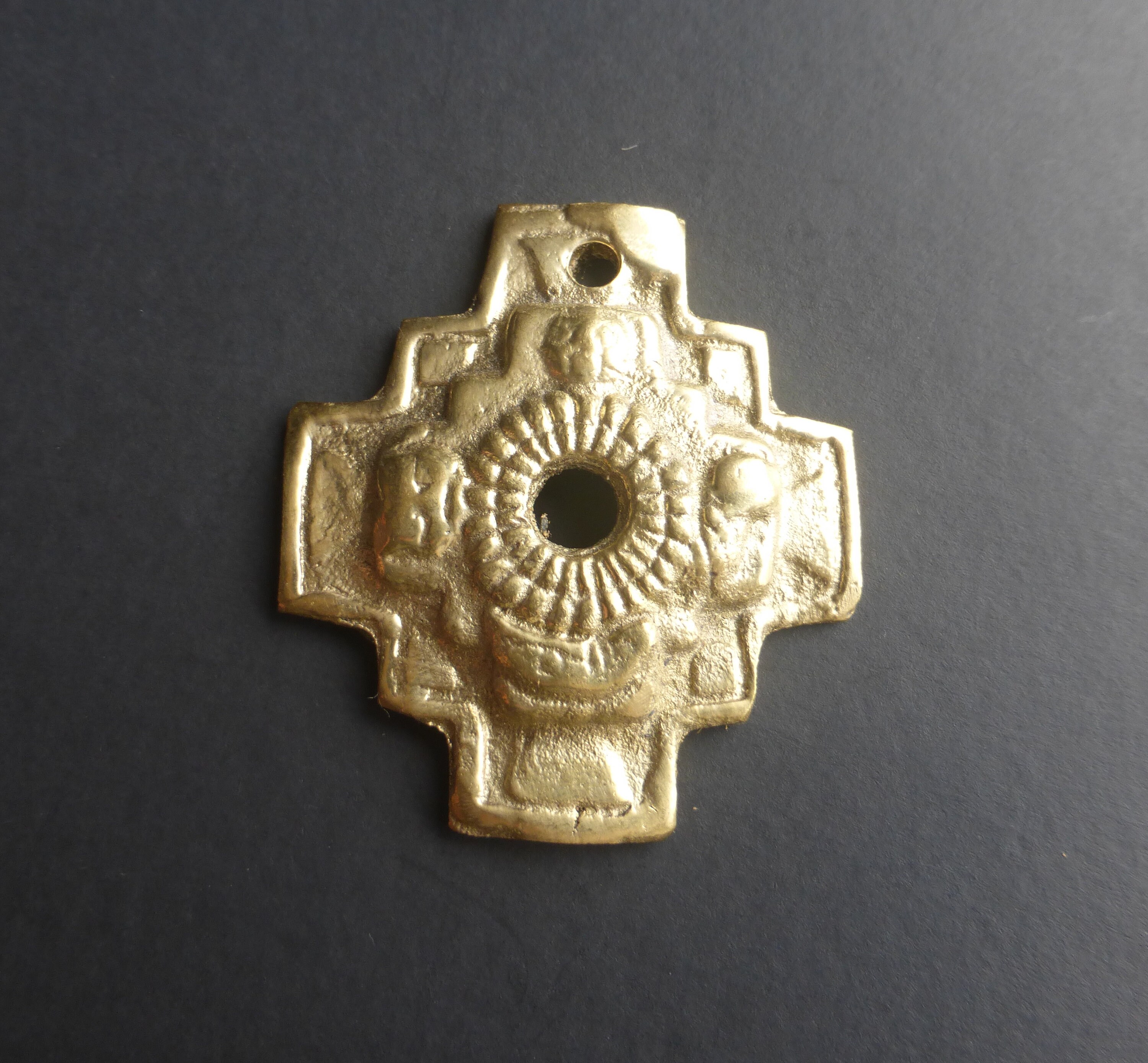 Peruvian Andean Inca Cross Chacana Pendant Made of Bronze - Etsy