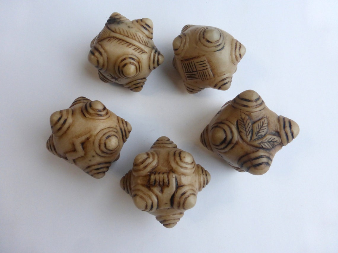 Chumpi Stones Hand-carved Peruvian Shaman Ceremonial 5 Stone Set - 8 to ...
