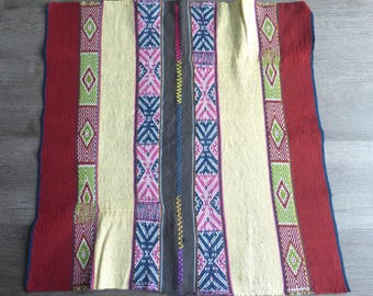 Handwoven Peruvian Aguayo Cloth: Andean Textile Art (20x19 Inches) - Etsy