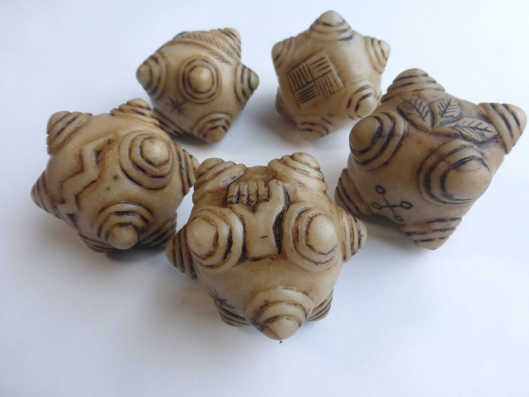 Chumpi Stones Hand-carved Peruvian Shaman Ceremonial 5 Stone Set - 8 to ...