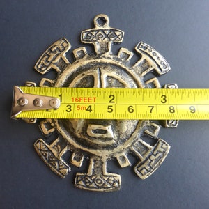 Peruvian Andean Inca Inca Sun Pendant Made of Bronze - Etsy