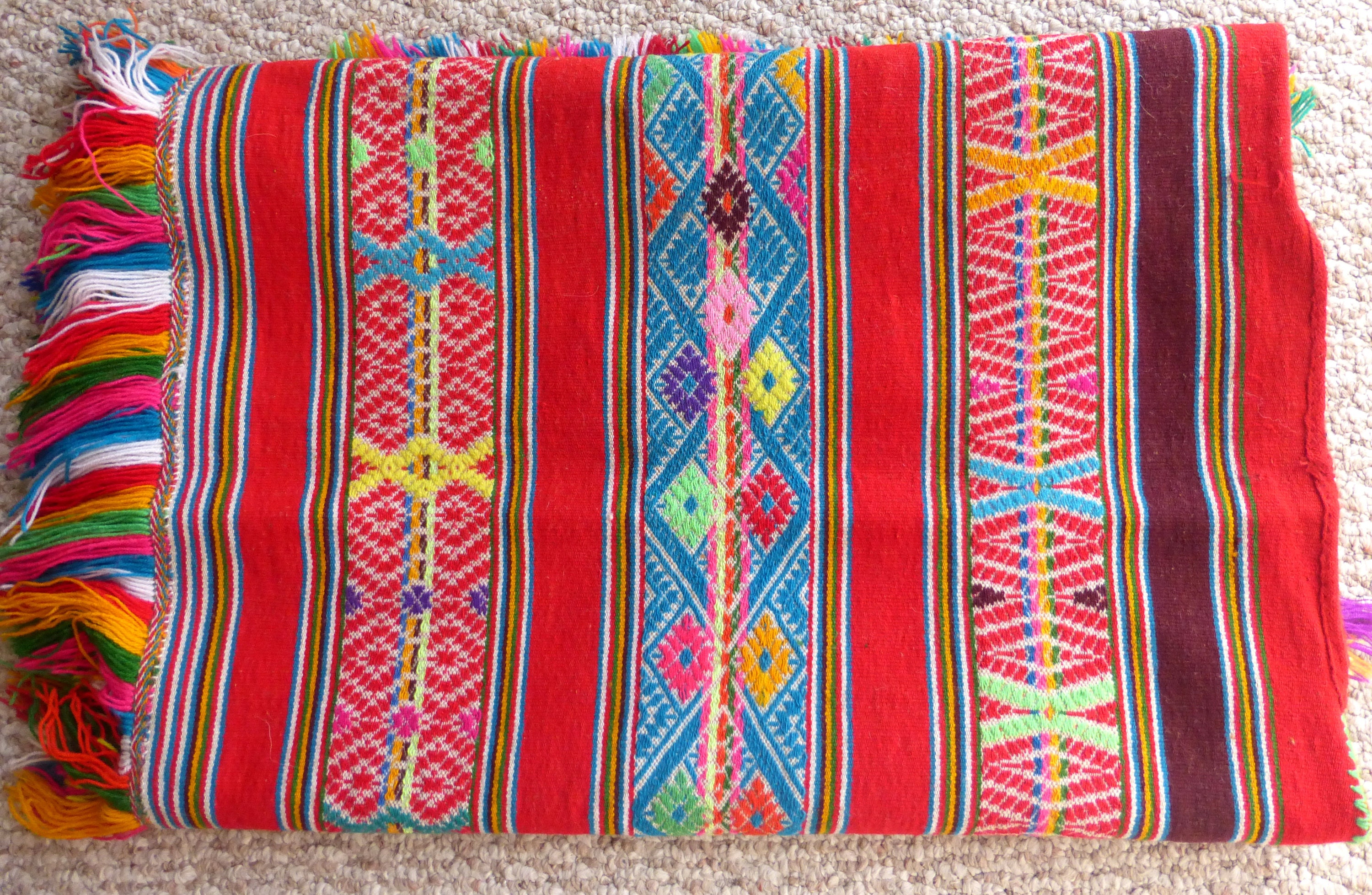 Peruvian Shaman Poncho Andean Aguayo Textile | Etsy