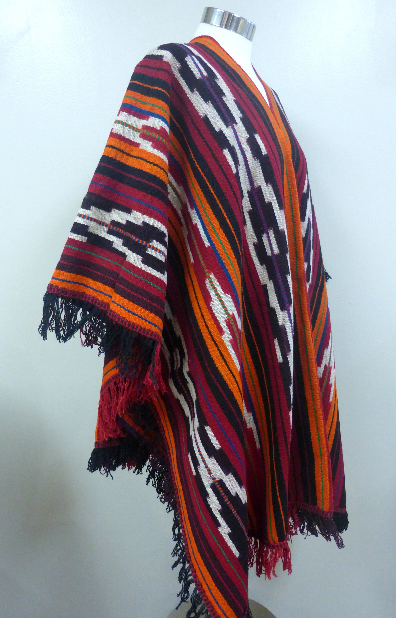 Peruvian Andean Mountain Shaman Poncho Cape Woven Textile | Etsy