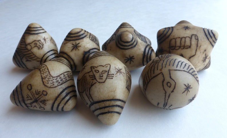 Chumpi Stones - Peruvian Andean Shaman Ceremonial 7 Point Large Stones ...