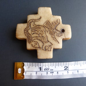 Peruvian Andean Inca Cross Chacana Pendant - Hand-carved on Alabaster ...