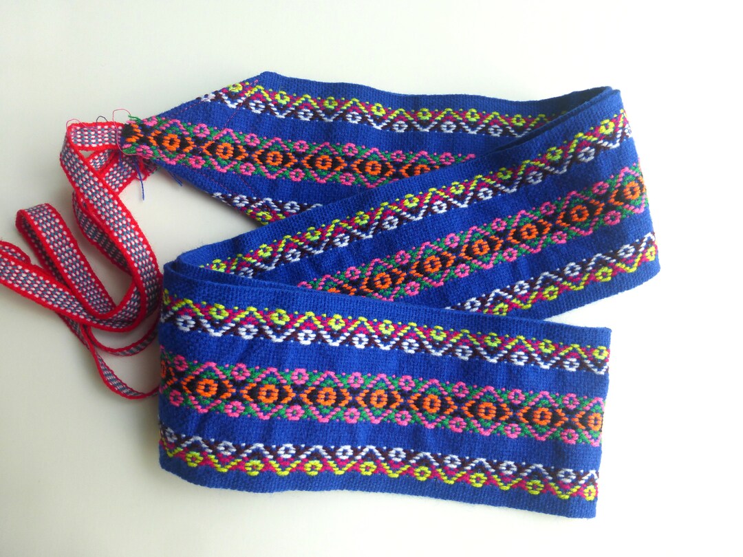 Andean Peruvian Hand-woven Chumpi Belt - Trim Waist Cinchi - 52 Inches ...