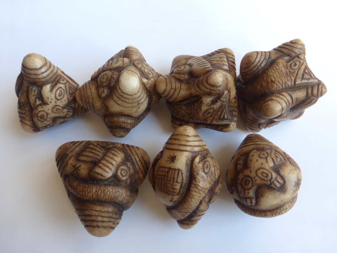 Unique Andean Chumpi Khuyas- Shaman 7 Chakras Set of Stones- Trilogy ...