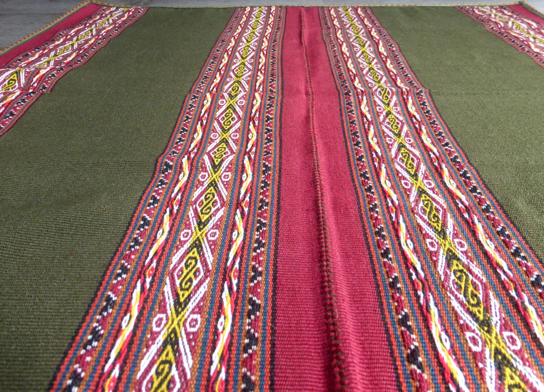 Peruvian Handwoven Aguayo Mesa Cloth Andean Mountain Textile 31 X 30 ...