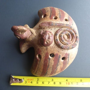 Peruvian Andean Ocarina - Collectible Wind Instrument Made of Clay - Etsy