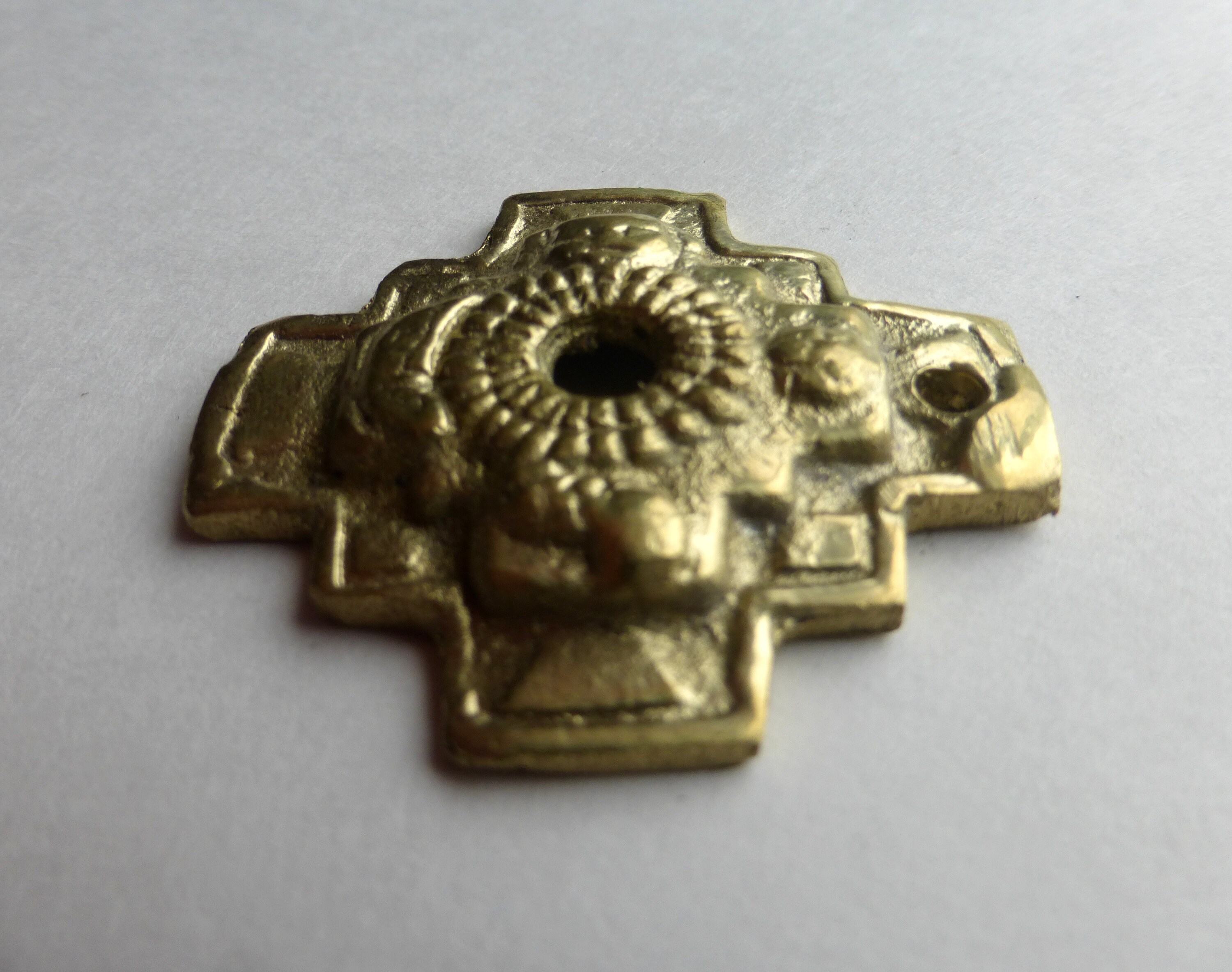 Peruvian Andean Inca Cross Chacana Pendant Made of Bronze - Etsy