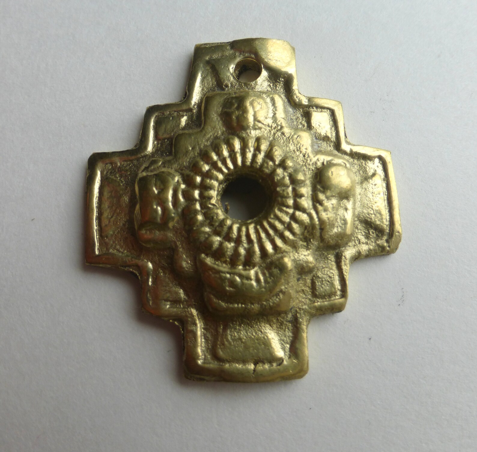 Peruvian Andean Inca Cross Chacana Pendant Made of Bronze - Etsy