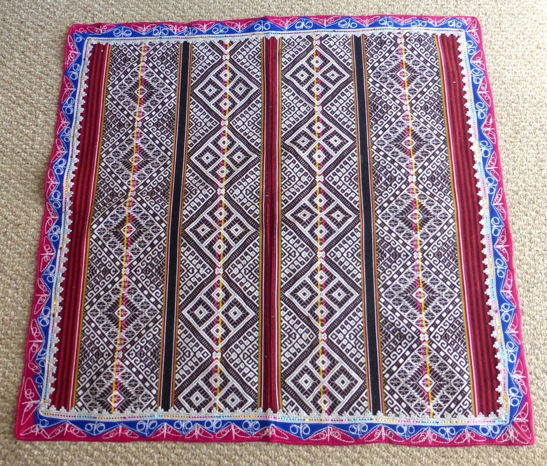Andean Mountain Textile - Peruvian Aguayo Table Cloth - Mastana - 38 X ...
