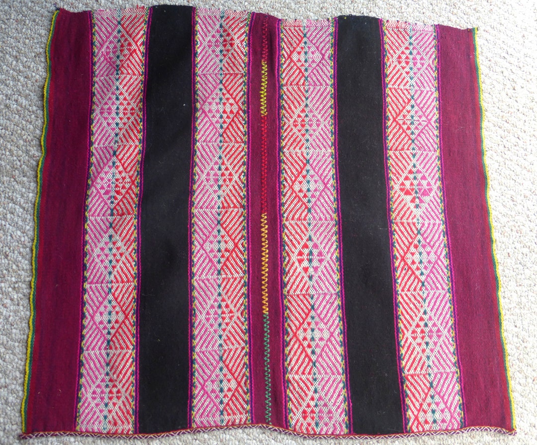 Peruvian Aguayo Table Cloth Q'ero Andean Mountain Textile Large Mastana ...