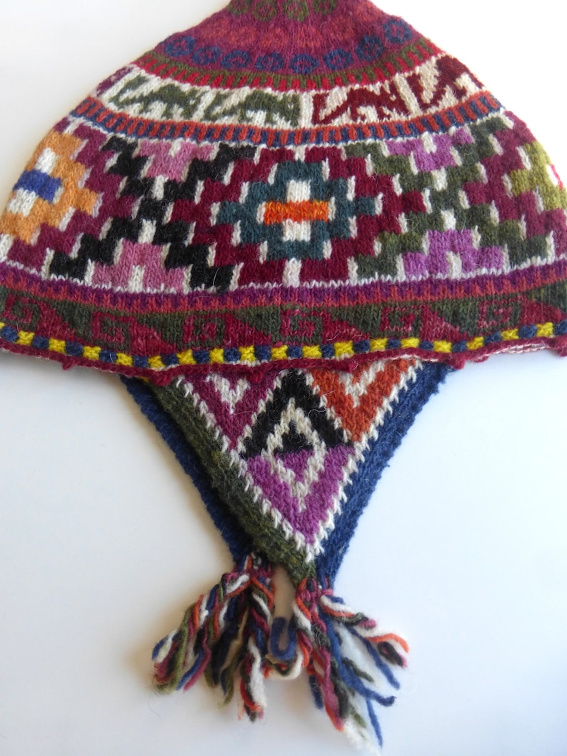Peruvian Shaman Chullo Hat Andean Mountain Handmade Hat - Etsy