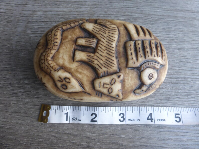 Andean Inca Gods, Inti and Mama Quilla - Carved in Andean Caliza Stone ...