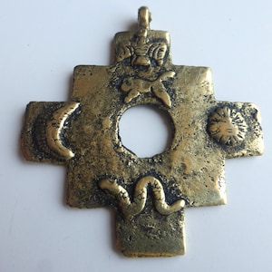 Peruvian Andean Inca Cross Chacana Pendant Made of Bronze - Etsy