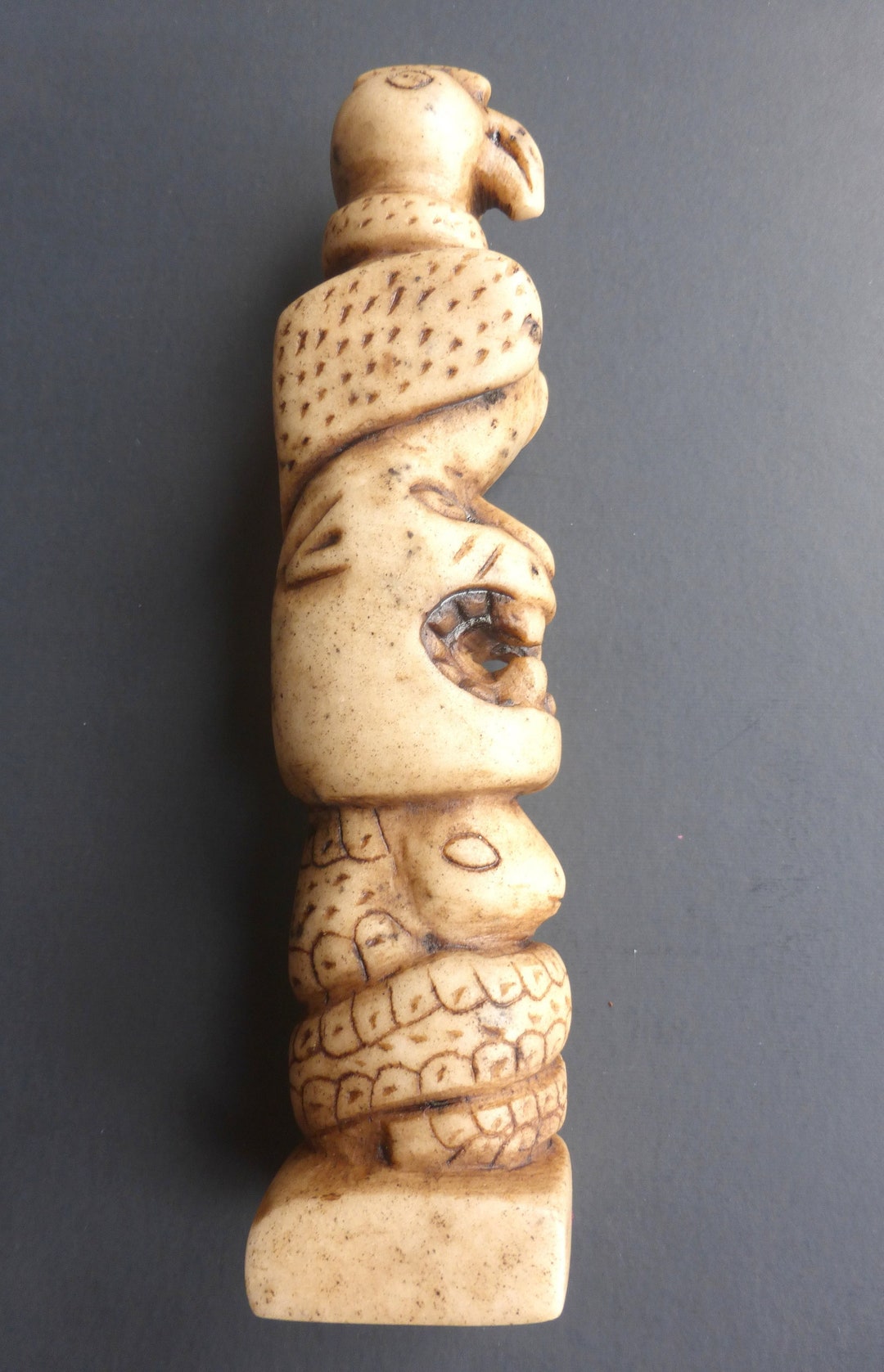 Andean Caliza Stone Totem: Hand Carved Peruvian Trilogy - Etsy