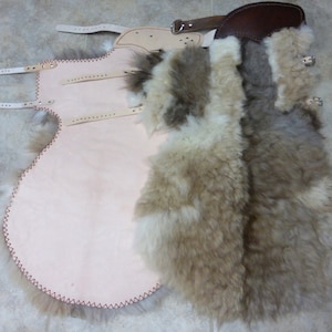 Woolly Chaps Shaggy Hair on Hide Woollies - Cowboy Batwing Style - Hand ...