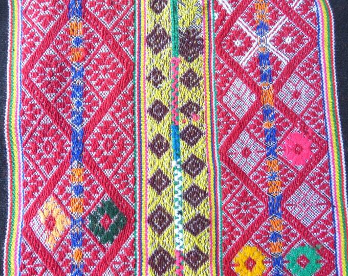 Handwoven Peruvian Aguayo Cloth: Andean Textile Art (20x19 Inches) - Etsy