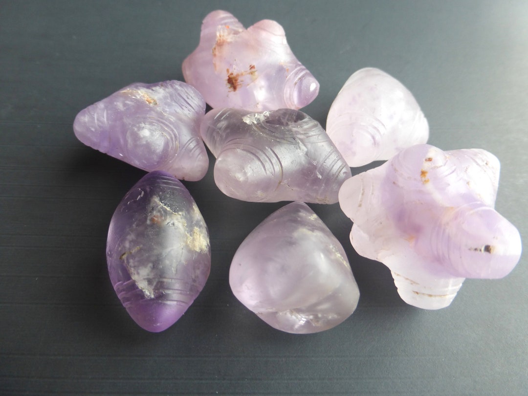 Hand Carved Amethyst Chumpi Stones – Tools for a Shamanic Journey ...
