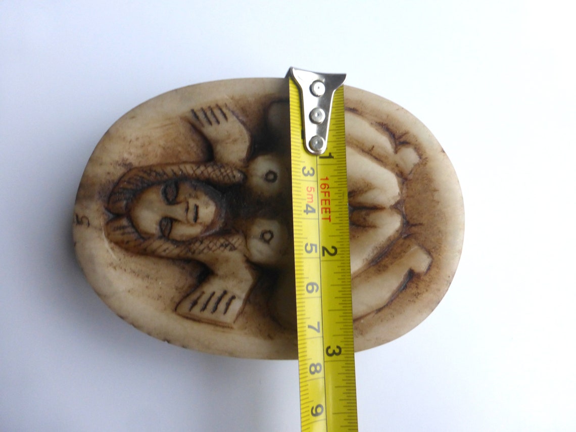 Andean Inca Gods, Inti and Mama Quilla - Carved in Andean Caliza Stone ...