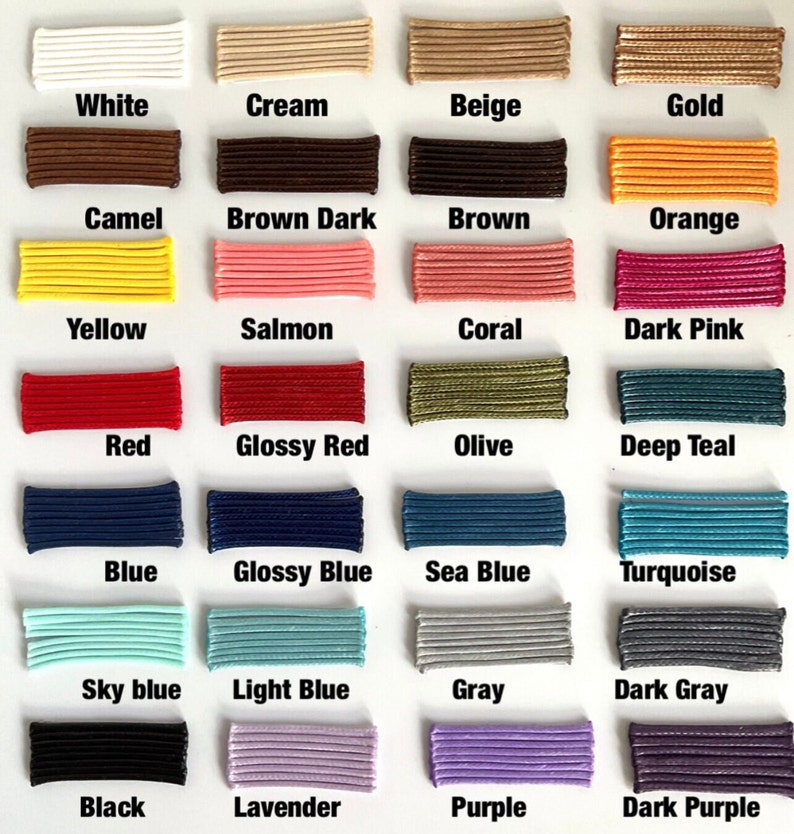 Collins Minimalist 2mm Thick Unisex Anklet Bracelet Many Colors to ...